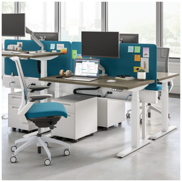SitOnIt Seating Switchback 3-Stage Standing Desk: Take Control