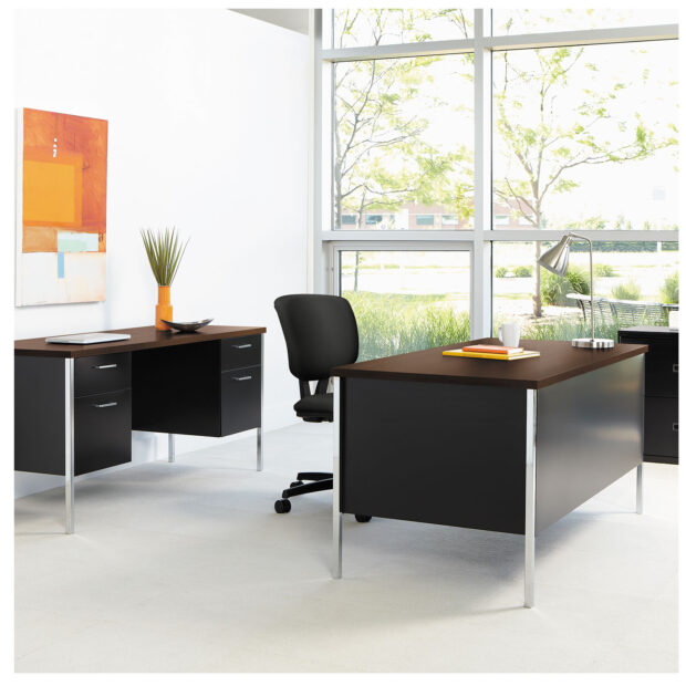 JSI Vision Series Wood Executive Desk | Office Furniture Near Me